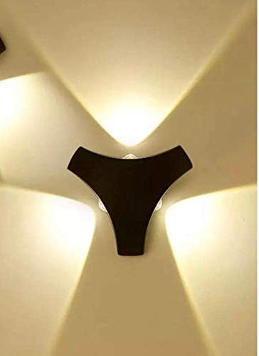 SPARC LIGHTS ® Trio LED 12W 3 Side Wall 3000K, IP65 Dark Grey Body High ...