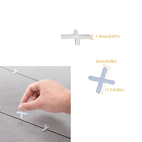 Snapklik.com : 2000 Pack Tile Spacers 1/12 2mm Gaps Ceramic Wall Floor ...