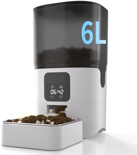 Amazon.com : Automatic Cat Feeder, WiFi Pet Feeder for cat/Dog ...