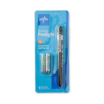 Amazon.com: Medline Reusable Penlight with Pupil Gauge and Etched Ruler ...