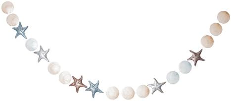 Amazon.com: Beachy Nautical Decor 8FT UMBONIUM Seashell and White ...