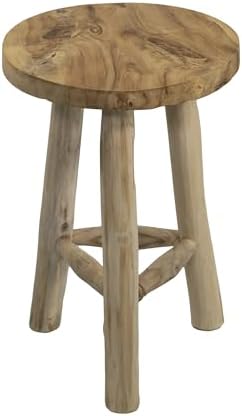 Design Tabouret FINCA | en Bois, Marron | Chaise en Bois de Teck ...