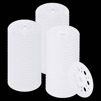 PATIKIL 45mm Plastic Washers, 500pcs Plastic Insulation Washers Load ...