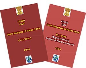 Combo Set of CPWD Civil Delhi Schedule of Rates (DSR) and Delhi ...