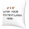 Amazon.com: Custom Pillow Case with Picture/Photo/Text, Custom Text ...