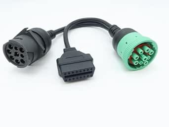 WBLD J1939 Male to J1939 Female and OBD2 Female Cable Working for Both ...