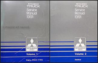 1991 Mitsubishi Mighty Max Truck Repair Shop Manual Set Original ...