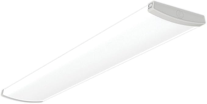 Lithonia Lighting TruWrap 4 Foot LED Ceiling Light Fixture, Low-Profile ...