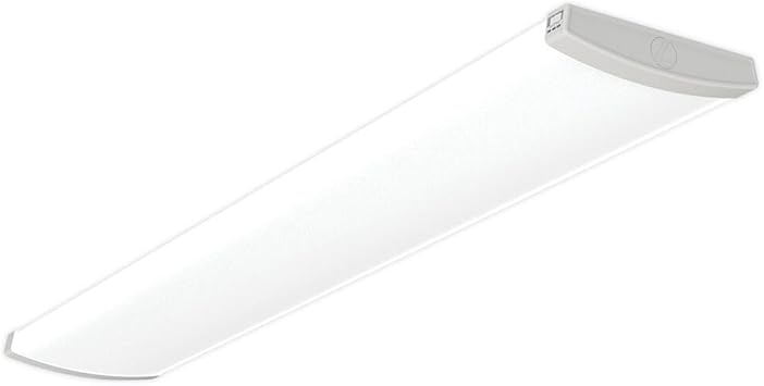 Lithonia Lighting TruWrap 4 Foot LED Ceiling Light Fixture, Low-Profile ...