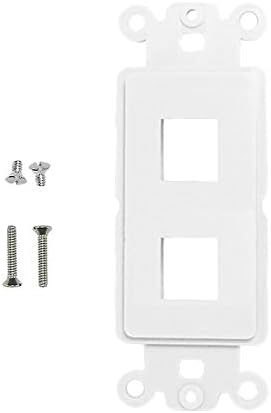 5-Pack Decora Wall Plate Strap 2 Ports for Keystone Jack Modular Wall ...