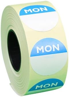 Food Hygiene Labels Food Label Day Dots Monday (Blue) - 1 Roll - 1000 ...