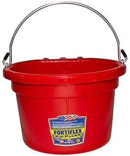 Amazon.com: Fortiflex 8 Qt Over The Fence Pail w.Handle Red : Patio ...