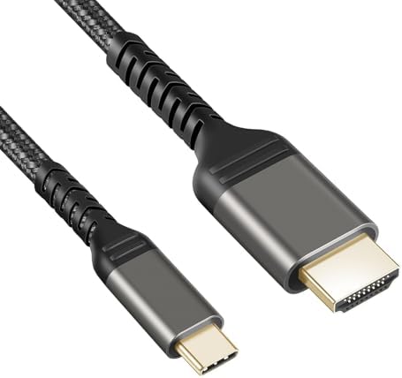 Vakler Cable USB C a HDM 4K 1M, USB Tipo C a HDM cable trenzado ...