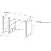 Amazon.com: Walker Edison Modern Industrial Computer Gaming Desk Office ...