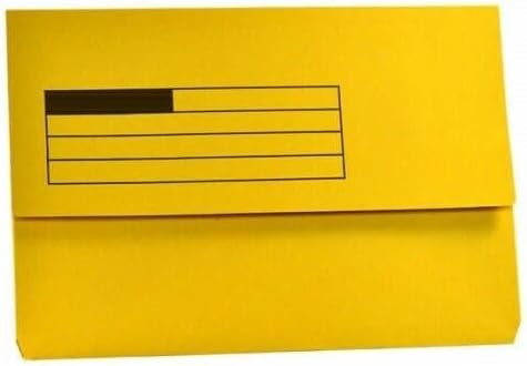 Foolscap Document Wallets 285gsm, Assorted Colours, Pack of 25 Folders ...