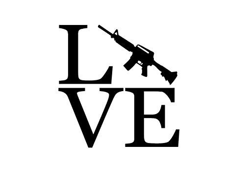 Amazon.com: Love Gun Decal Love Gun Bolt Face Love Guns Decal I Love ...