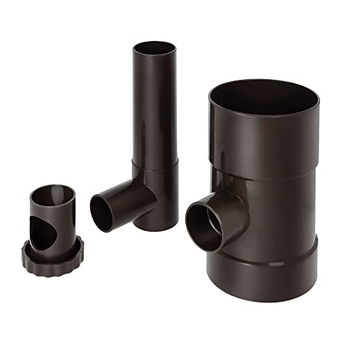 BFG Downpipe Rainwater Collector, 100mm Diameter, Graphite Colour ...