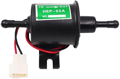 Tiardey 12V HEP-02A Gas Diesel Fuel Pump Inline Low Pressure Electric Fuel Pump - Black : Amazon ...