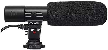 HOPEMOB Microfono Color Negro para Camara DSLR Reflex Canon Nikon Sony ...