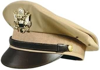 Generic US Army Officer’s Visor Cap - Khaki (57CM), Medium, Green at ...
