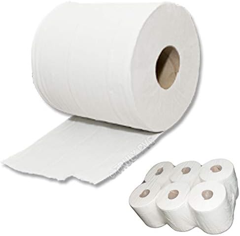 6 x Large Lint Free Cleaning Paper Towel (Each 195mm x 150m) Industrial ...
