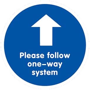 Vinyl One Way System Arrow Floor Sticker Safety Sign, Removable, Anti ...