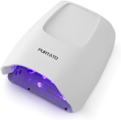 Amazon.com: Purtato Professional Cordless Rechargeable UV LED Nail Lamp with 4 Timer Setting and ...