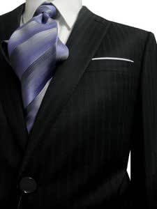Vitarelli 2 Buttons Fashion FIT Men's Suit Black with Gray Multi ...