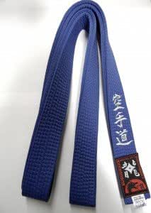 Budodrake Blaugurt Bestickt mit Karate-Do (Bestickung in Silber ...