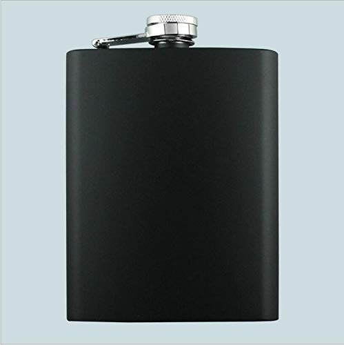 Buy Flasks 8OZ Ounce Elvis Skull KGB Godher Stainless Steel Black ...