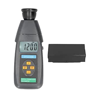 Strobe, Photoelectric Tachometer Portable Non-Contact Speed Meter Anti ...