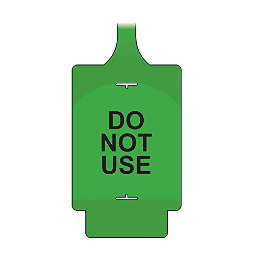 ‘AssetTag Flex Do Not Use’ Tag, Green – Style A (Pack of 50) – BigaMart