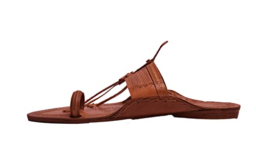 SHOPKOP Aamdar kapashi Kolhapuri Chappal For Men (numeric_7) : Amazon ...