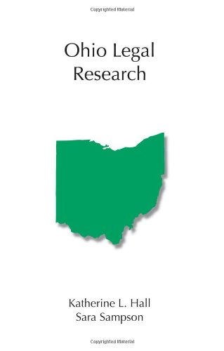 Ohio Legal Research Legal Research Series Hall Katherine Sampson