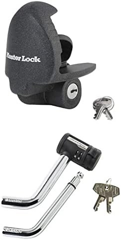 Amazon.com: Master Lock 379ATPY Universal Trailer Hitch Lock, Black ...