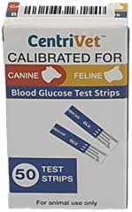 Rapid Labs CentriVet Glucose Test Strips for Dogs and Cats - 50 Tests ...