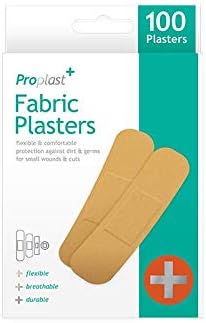 ProPlast Fabric Plasters - Pack of 100 Assorted Sizes : Amazon.co.uk ...