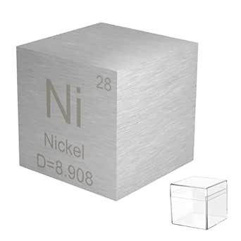 10mm Nickel Element Cube for Element Collection 0.39" Ni Density Cube ...