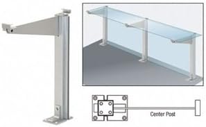 Amazon.com: CRL Satin Anodized 18" Center Partition Post With Shelf ...