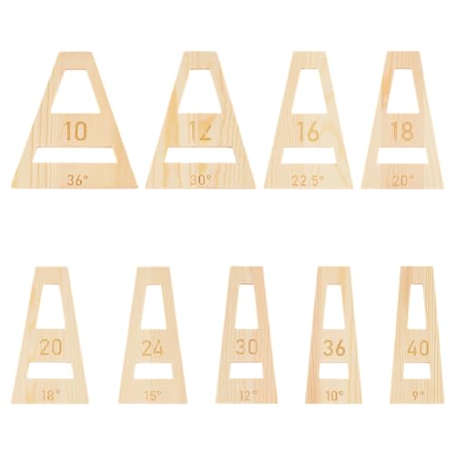 BENECREAT 9PCS Segmented Bowl Wedgies, Almond White Trapezoidal ...