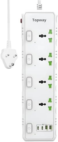 Portronics Power Plate 20 Extension Board with 5 Universal Power ...