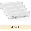 Amazon.com: (4 pack) Narrow XL Drawer Insert,Cabinet, Clear: Home & Kitchen