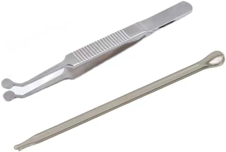 Amazon.com : Titanium and Glass Eyelid Massage Tweezers Set, Sterile ...