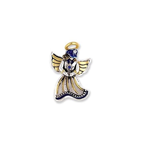 Wings & Wishes POLICE Officer ANGEL- Lapel PIN 1" Boxed with VERSE ...