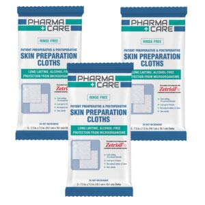 Amazon.com : PharmaCare Pre/Post Surgery Antiseptic Wipes - (3 wipe ...
