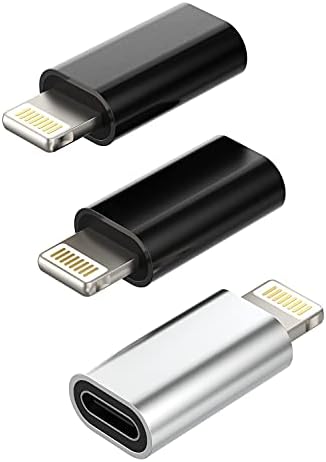 Amazon.com: 3Pack USB C Female to Lightning Male Adapter, Fast Charging ...
