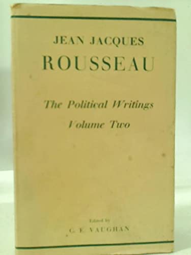 Political Writings: v. 2: Jean-Jacques Rousseau: 9780631073406: Amazon ...