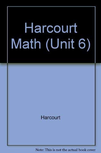 Harcourt Math (Unit 6): Harcourt: 9789997341631: Amazon.com: Books