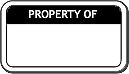 52 x Property of Labels Property of Stickers ID Labels ID Stickers ...