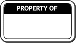 52 x Property of Labels Property of Stickers ID Labels ID Stickers ...